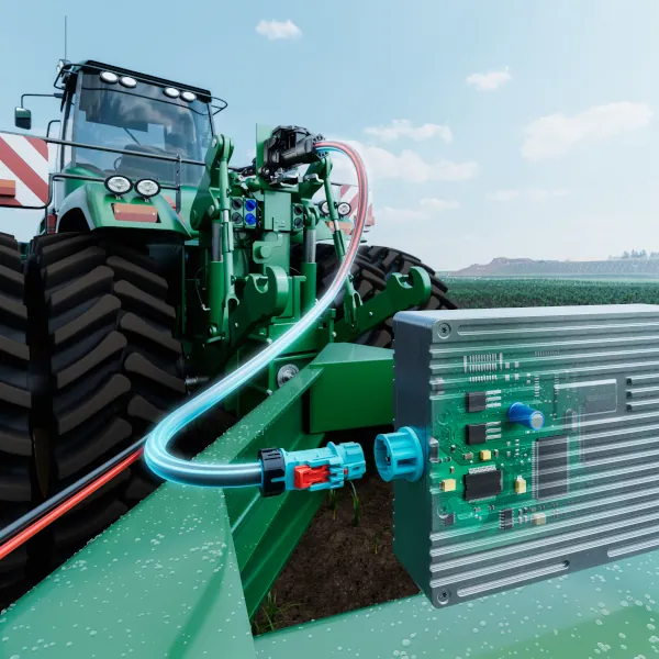 Hybrid cable set for agricultural and construction machinery